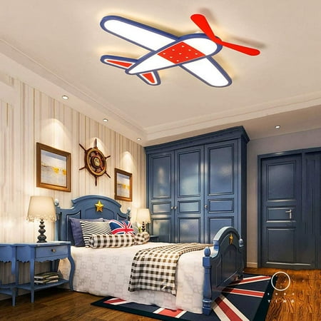 Airplane Shape Dimmable Led Ceiling Light with Remote Control,Children ...