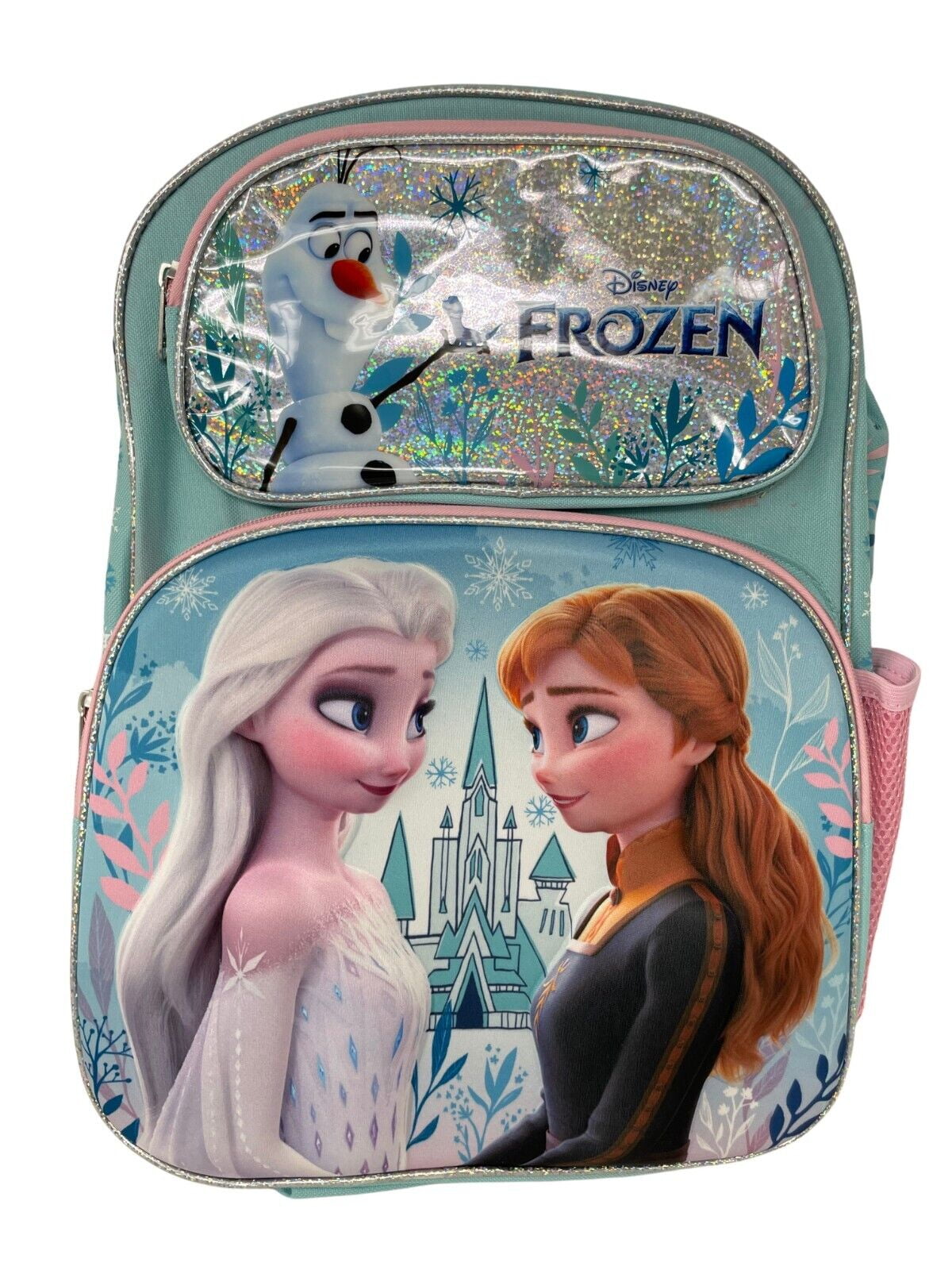 Disney Frozen Elsa & Anna 3D Face 16 Inches Large Backpack - Walmart.com
