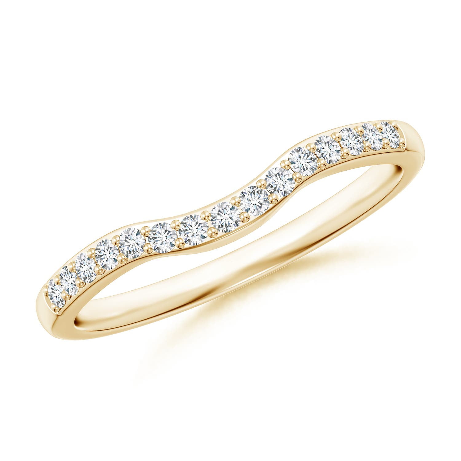 Angara Bague de Mariage Demi-Éternité en Diamant Naturel pour Femmes ...