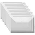 A4 Plastic Document Sleeves Waterproof Design Secure Snap Closure ...