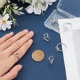 6Pcs Adjustable Brass Solitaire Ring Settings Prong Ring Settings Oval ...
