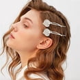 Barrettes Hair Accessory for Women - Flower Metal Pearl Seaside Style ...