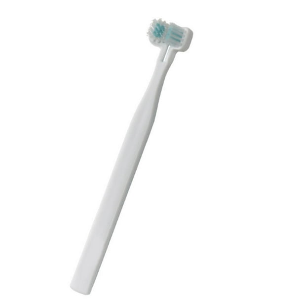 Home Long Handle Teeth Brushing Cleaning Double Heads Pet Toothbrush ...