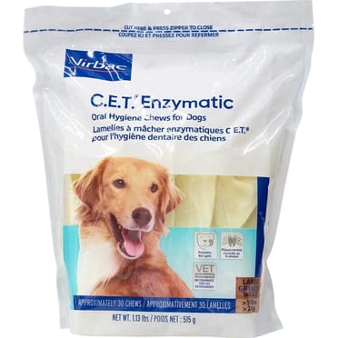 Virbac CET Enzymatic Oral Hygiene Chews for Dogs - Walmart.com
