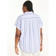 Terra & Sky Women’s Plus Size Button-Front Camp Shirt 0X-5X, Lightweight Linen - Walmart.com
