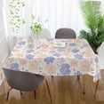 60x60in Square Printed Tablecloth Easy-Care Decorative Table Cloth for ...