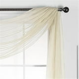KDFWDM Extra Long Sheer Window Scarf Valance, Valances Swag for Windows ...