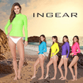 INGEAR Women’s UV Sun Protection Long Sleeve Rash Guard, Quick-Dry, Green, XL - Walmart.com