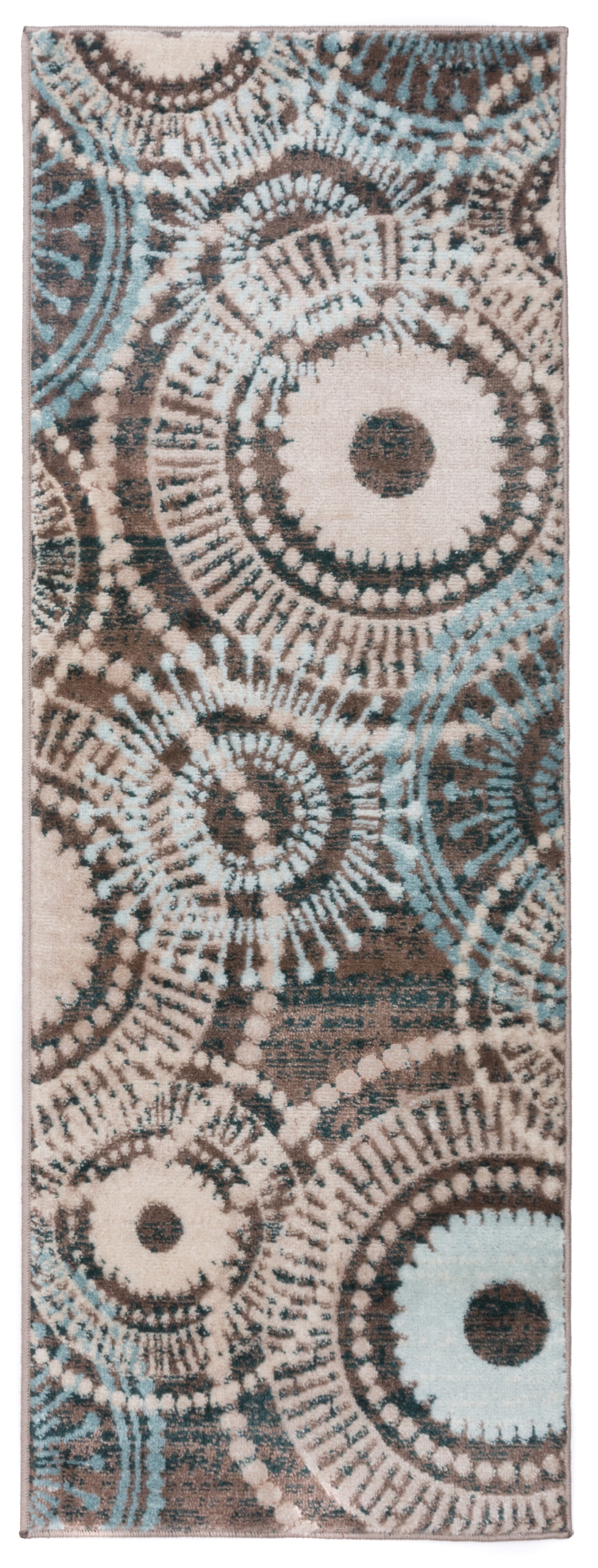 Mainstays Circles Brown Area Rug or Runner - Walmart.com