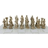 Ebros Olympus At War Greek Olympian Deities Resin Chess Pieces W/Glass ...