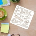 Postal Stencils Decoration Template 11.8x11.8 inch Plastic Post New ...