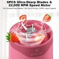 18oz Portable Blender, USB Recharable Personal Size Blenders, Smoothie ...