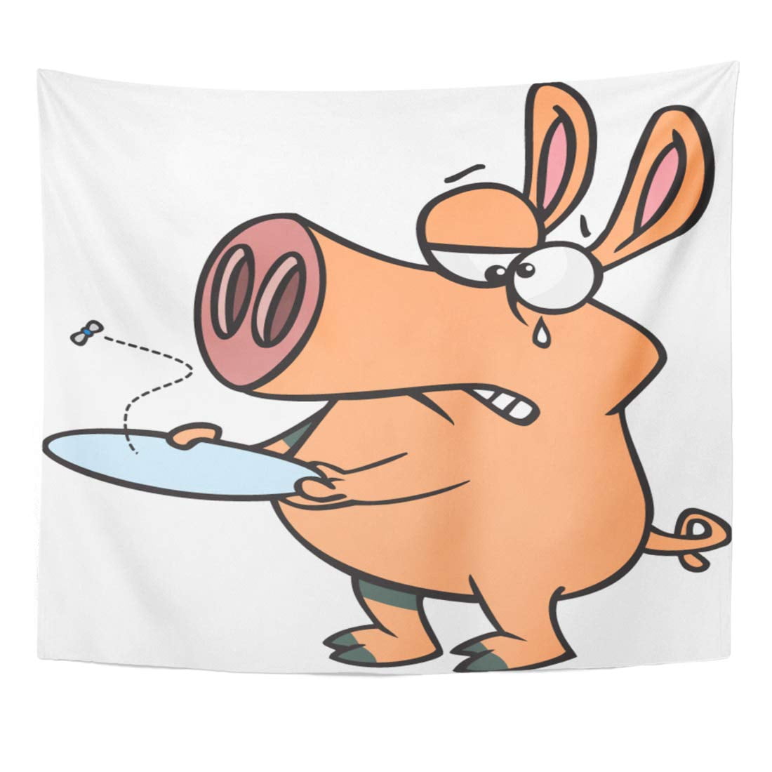Sad Crying Pig Cartoon