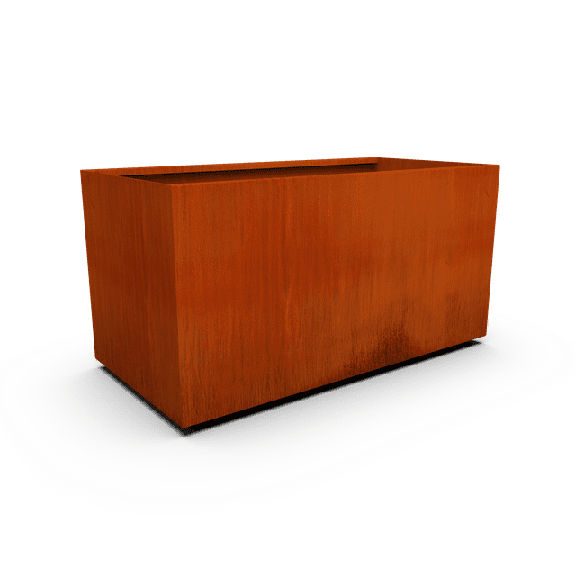 PLANTERCRAFT Corten Steel metal planter box, Rectangular sizes, Modern ...