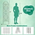 "Costway Large 2 Pack Tall 87"" x 20"" Metal Garden Trellis for ...