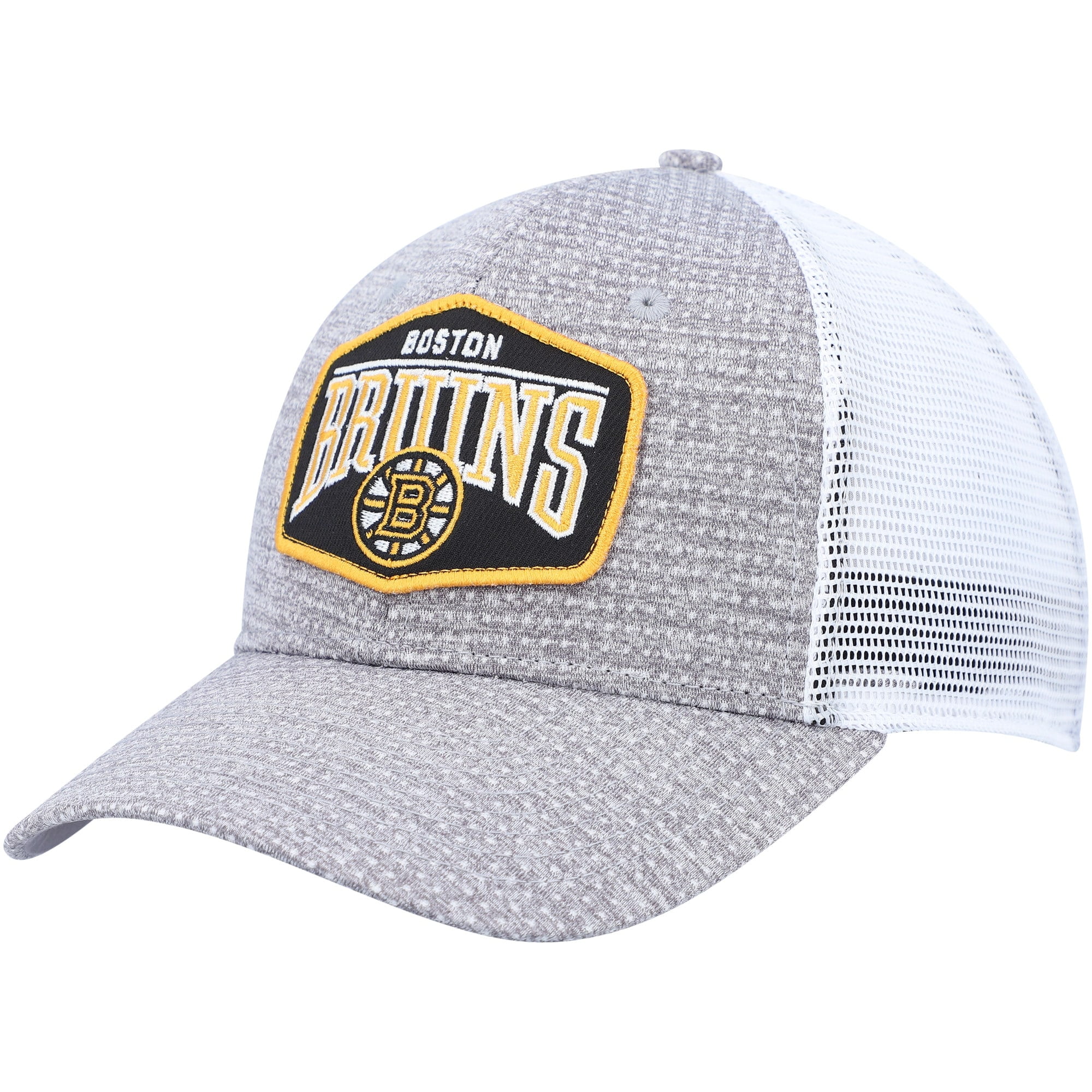 Men's Gray/White Boston Bruins Ridgeview Snapback Hat - Walmart.com