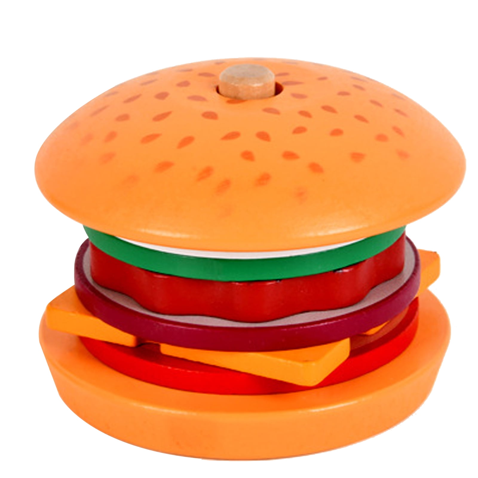 Montessori Hamburger Stacking Toys Wooden Burger Toy Play Food Toys For montessori-hamburger-stacking-toys-wooden-burger-toy-play-food-toys-for