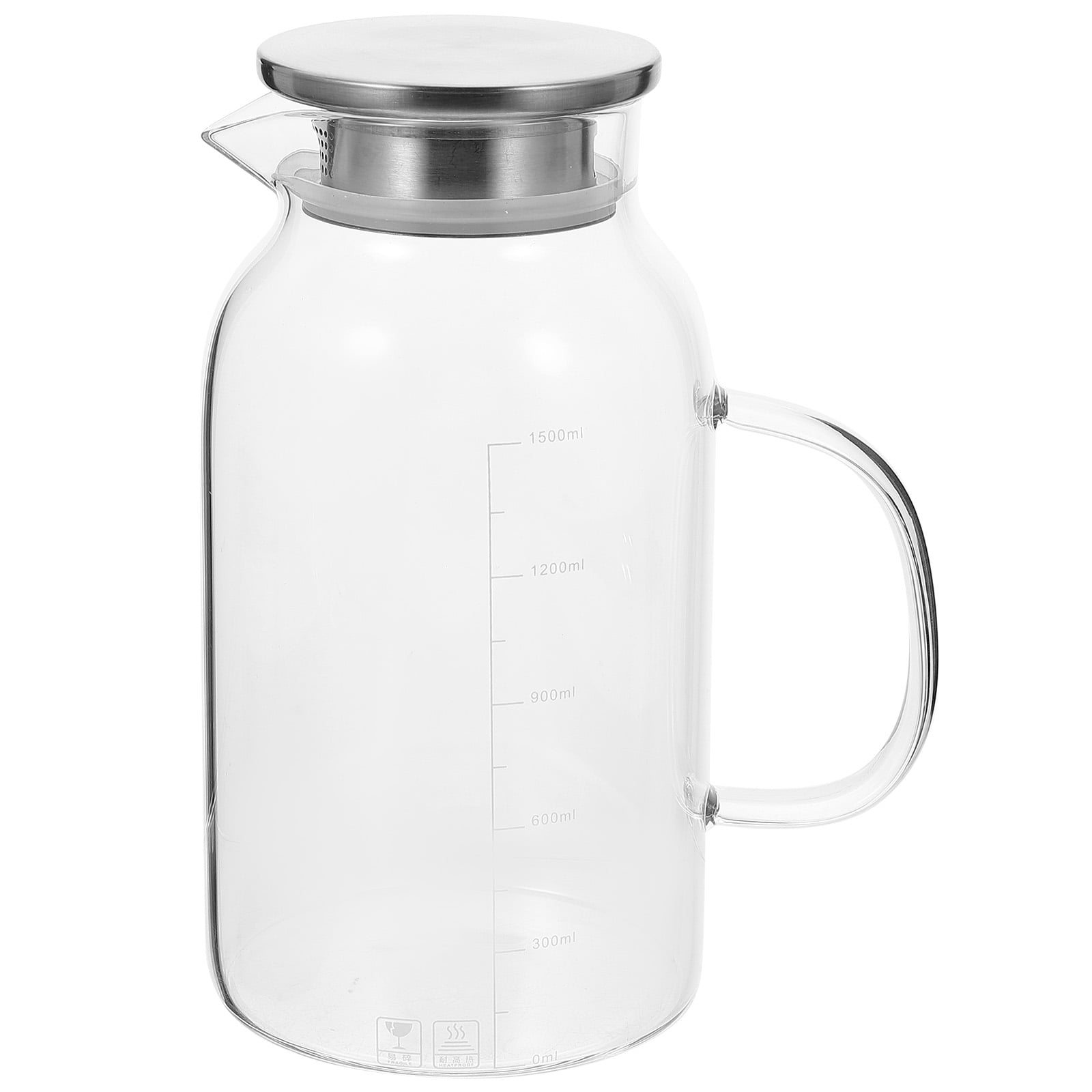 Pitcher Waterglass Tea Coldkettle Beveragelid Coffee Pitchers Iced Jug ...