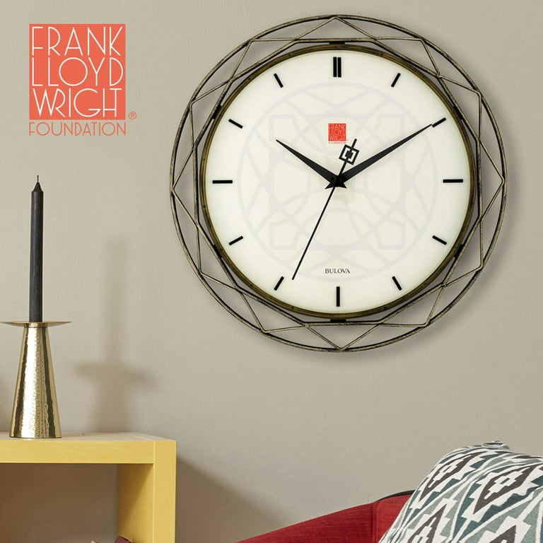 Frank Lloyd Wright Designed Clock Bulova Frank Lloyd Wright Glasner