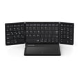 YAHHU Foldable Compact Keyboard Portable BT Keyboard with Large ...