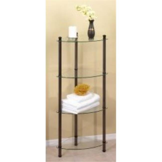 Creative Bath 20103 Orb 4 Shelf Corner Tower Oil Rubbed Bronze