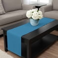 Blue Table Runner 72 Inches Long, Modern Pure Wave Ride Kitchen Coffee ...