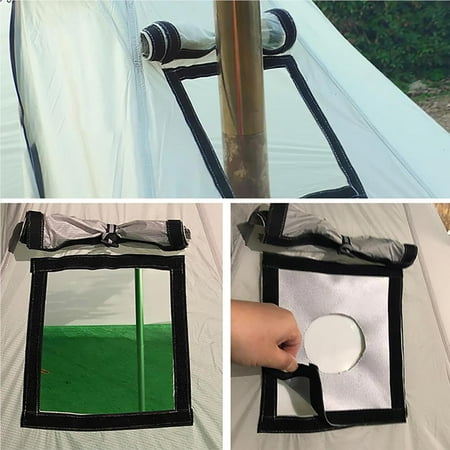 Tent Curtain Stove Jack Bell Tent Stove vent cloth Jack Fire Resistant ...