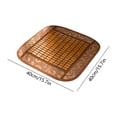 Bamboo Seat Cushion Cooling Chair Pad Seat Mat Summer Cushion, Non Slip ...