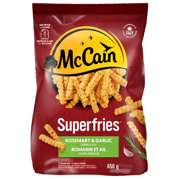 McCain® Superfries® Rosemary & Garlic Crinkle Cut Fries - Walmart.ca