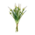 Fabric Artificial Hyacinth Flower Bunch Realistic Faux Bouquet 12.6 ...