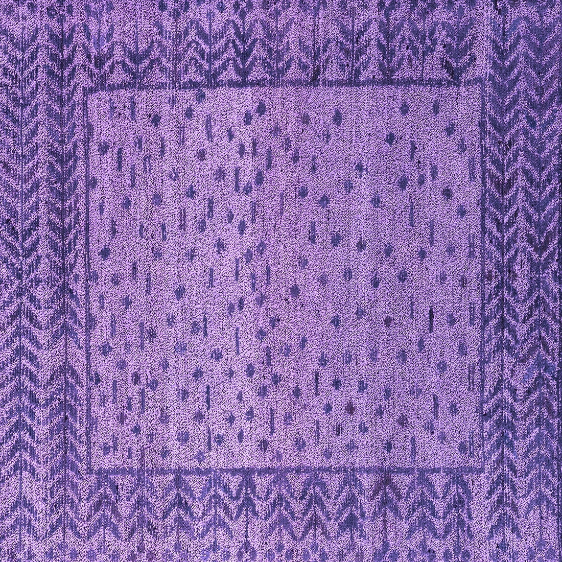 Ahgly Company Indoor Square Abstract Purple Modern Area Rugs, 6' Square ...