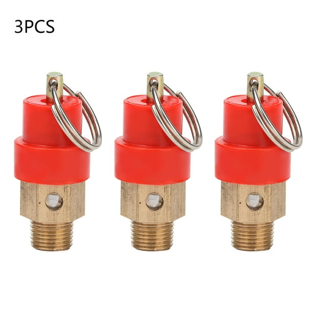 Safety Valve,3pcs 8KG Air Compressor Relief Valve Safety Valve Crafted ...
