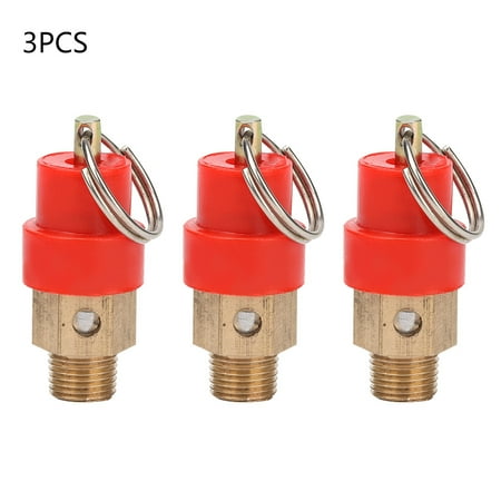 Safety Valve,3pcs 8KG Air Compressor Relief Valve Safety Valve Crafted ...