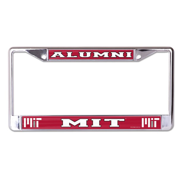 MIT Alumni on Red Background Chrome License Plate Frame - Walmart.com ...