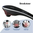 Brookstone Handheld Percussion Body Massager, 4 Vibration Modes, 5 ...