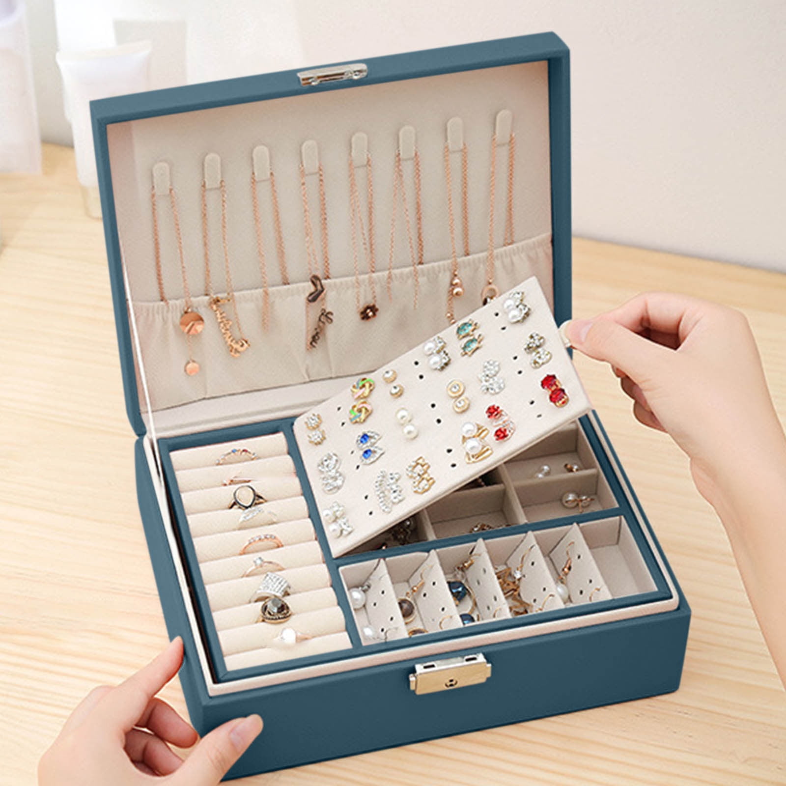 Click here for Lsljs Jewelry Organizer Box Leather Large Jewelry... prices