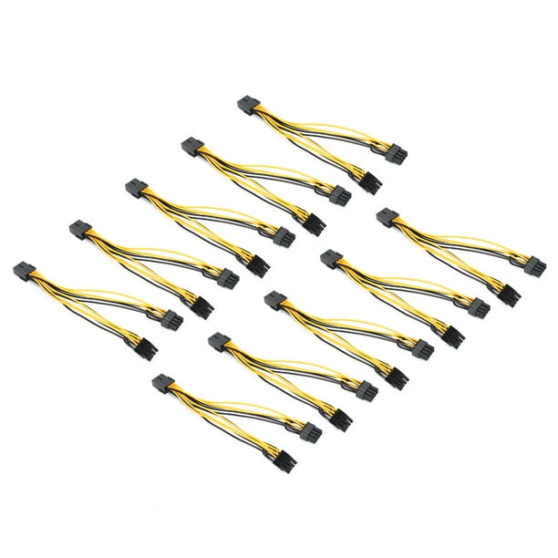 PCI Express Adapter,10 Pack PCIE Cable PCIE Cable PCIE Splitter Top of ...