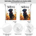 Black Labrador Welcome Garden Flag 12x18 Inch Double Sided Cute Dog ...