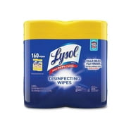 2 Pack - Lysol Disinfecting Wipes, Lemon & Lime Blossom 80 ct - Walmart.com