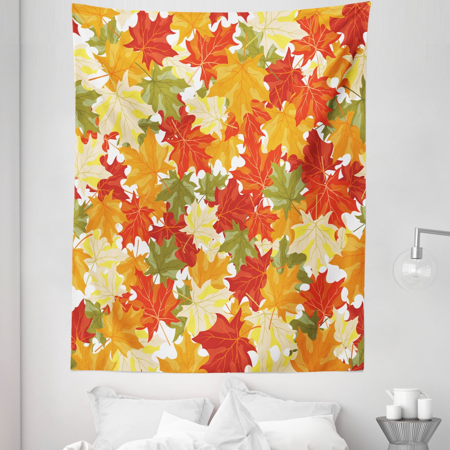 Fall Tapestry, Colorful Pile of Autumnal Foliage Maple Leafage Nature ...