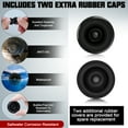 2Sets 2.72''OD Trailer Hub Dust Cover with Extra 2 Grease Rubber Plugs ...