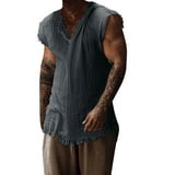 Mens Workout Tank Tops Retro V-Neck Gym Fitness Bodybuilding Stringer ...