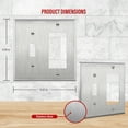 ENERLITES 2-Gang Combination Toggle and Decorator Switch Wall Plate ...