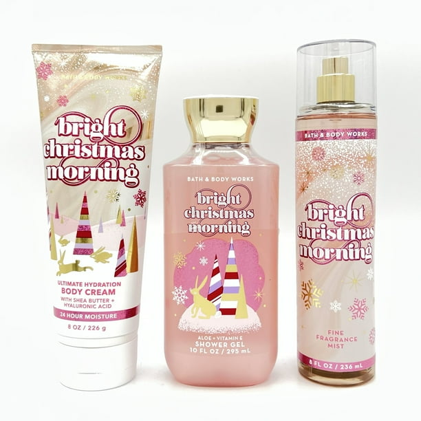 Bath And Body Works Bright Christmas Morning 8oz Body Cream 10oz Shower