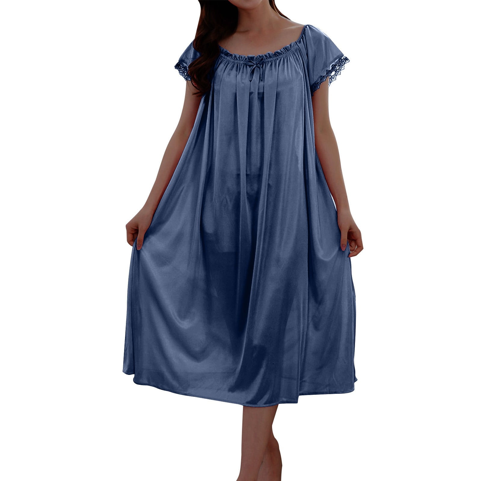 Click here for Timegard Sleepshirts For Women Round Neck Short Sl... prices