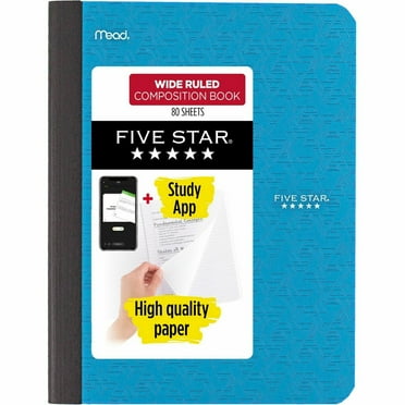 Mead Composition Notebook, Wide Ruled, 100 Sheets, 6 Pack (09910 ...
