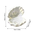 Coastal Bathroom Decor 4.5X4 Inch Ceramic Shell Tray Beach Bathroom ...