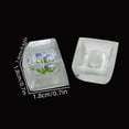 Artisanal Flower-Embedded Epoxy Keycap Translucent Mechanical Keyboard ...