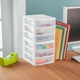 Sterilite ClearView Plastic Small 3 Drawer Desktop Storage Unit, 12 ...