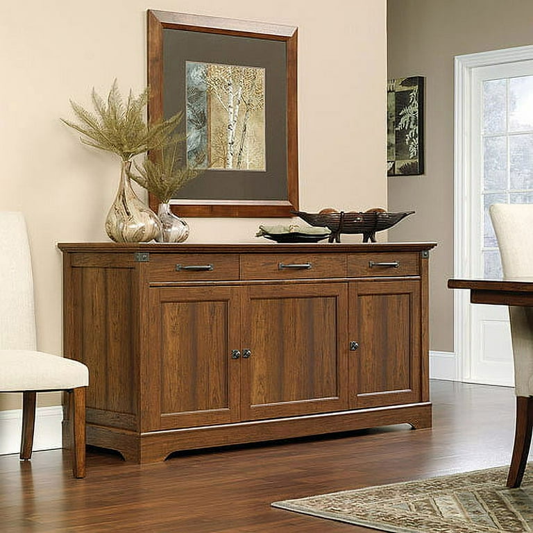 Sauder Carson Forge TV Stand for TVs up to 70 Washington Cherry Walmart